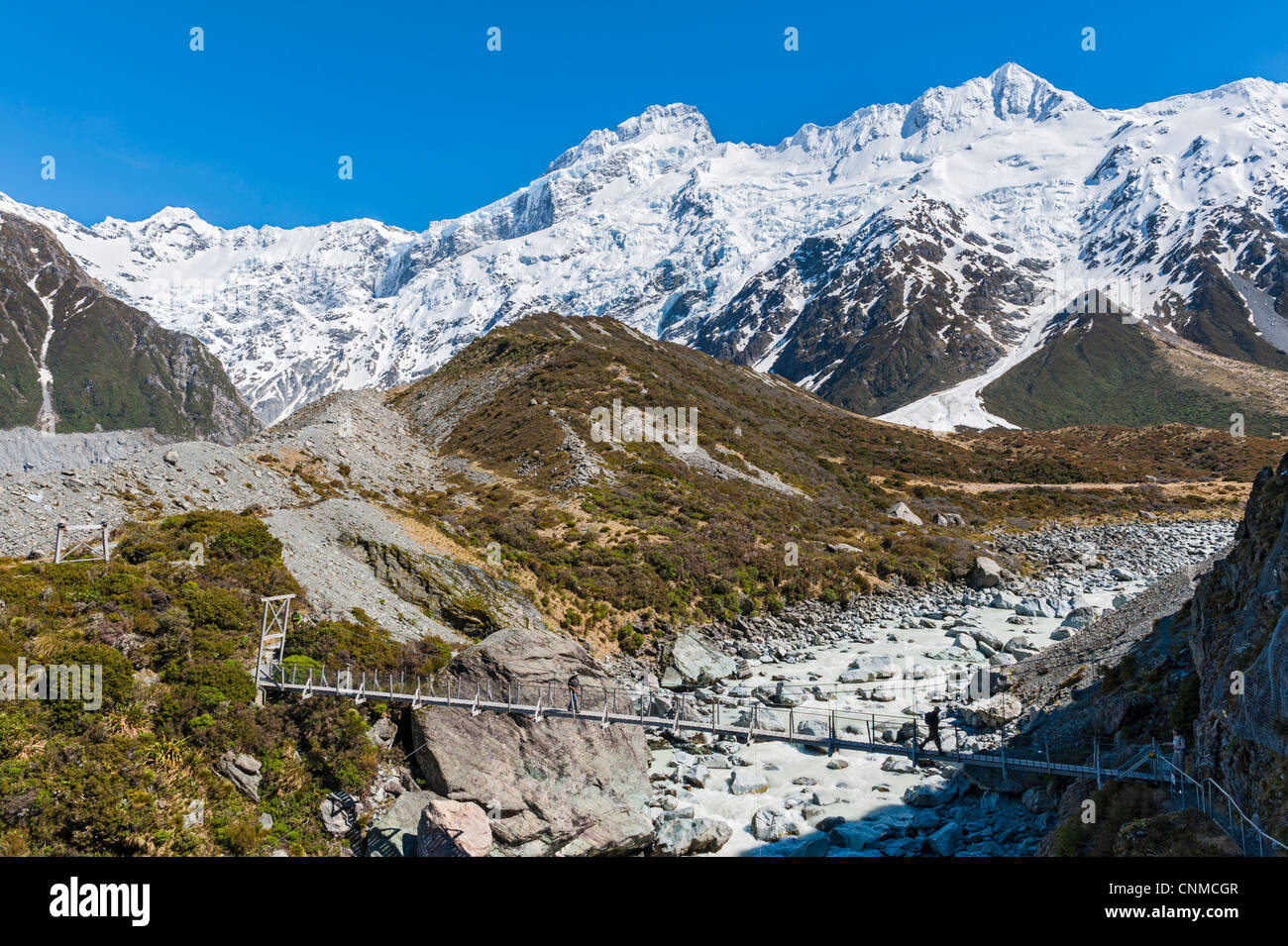 Mount cook bridge new zealand hi-res stock photography and images - Alamy