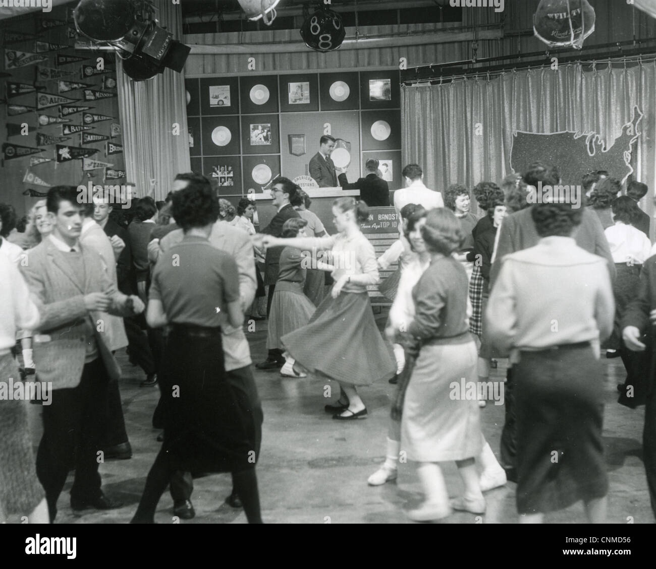 DICK CLARK (1929-2012) US music presenter on his American Bandstand TV ...