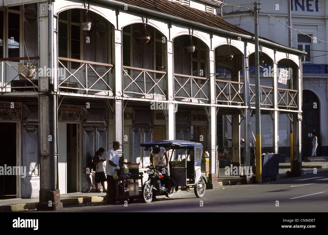 Famous "Iron House" by French architect Gustav Eiffel. Iquitos, Loreto ...