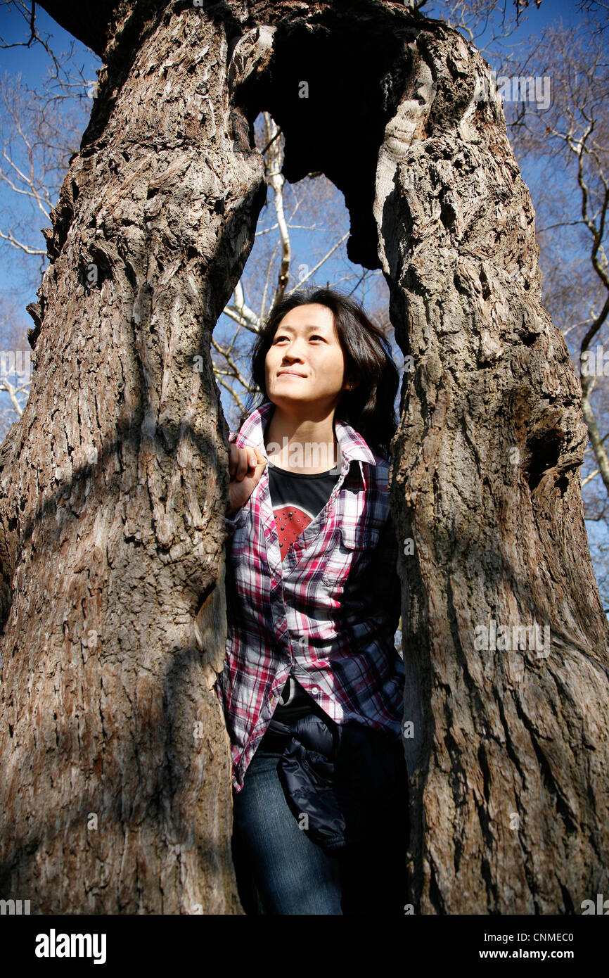 Portrait asian woman, looking off into distance Stock Photo - Alamy