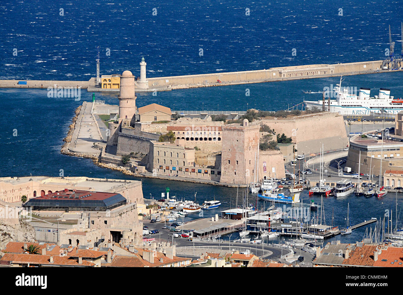 Fort Saint-Jean built in 1660 by Louis XIV at the entrance to the Old ...