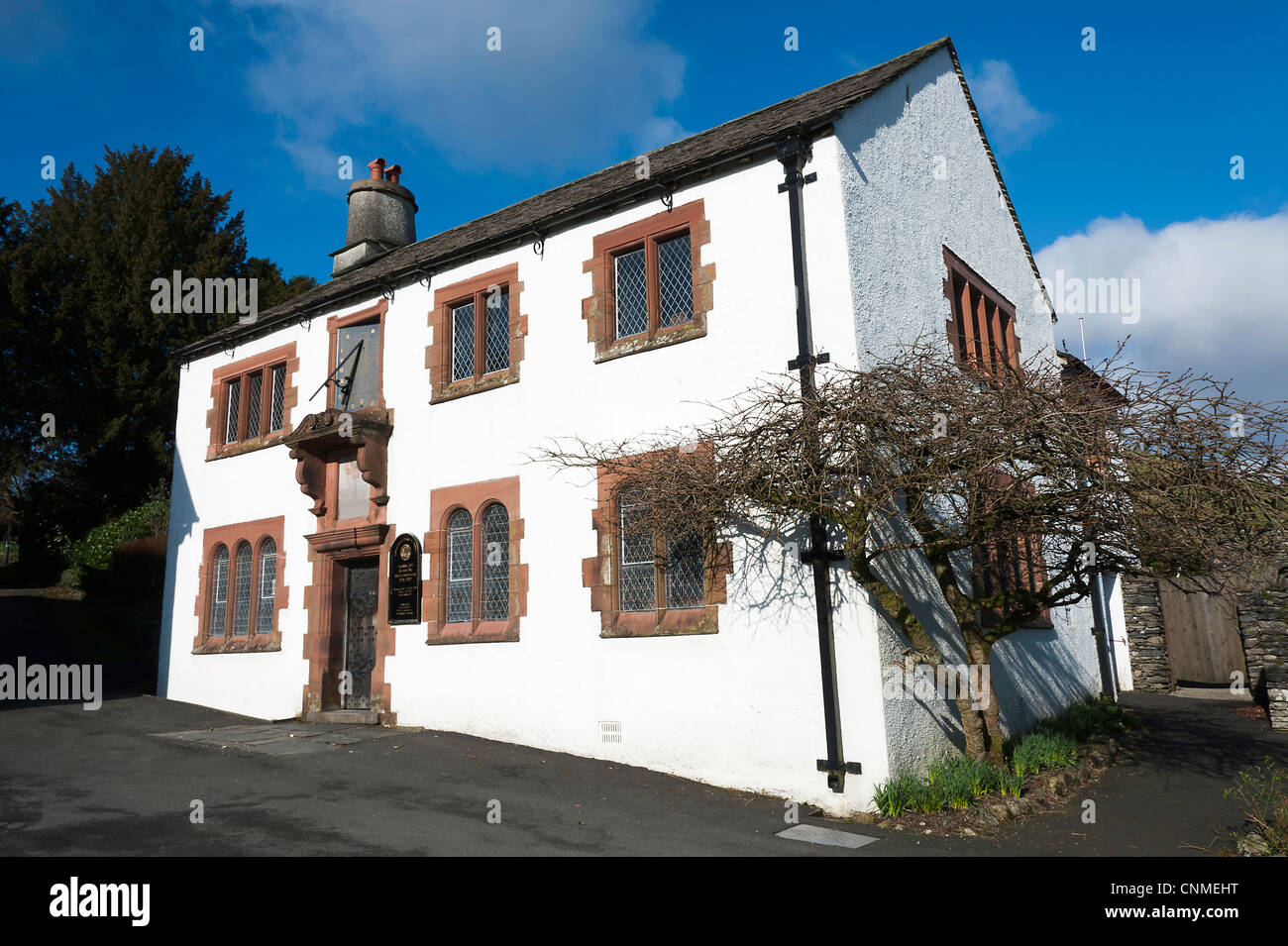 Old Hawkshead Grammar School in Hawkshead Village Lake District ...