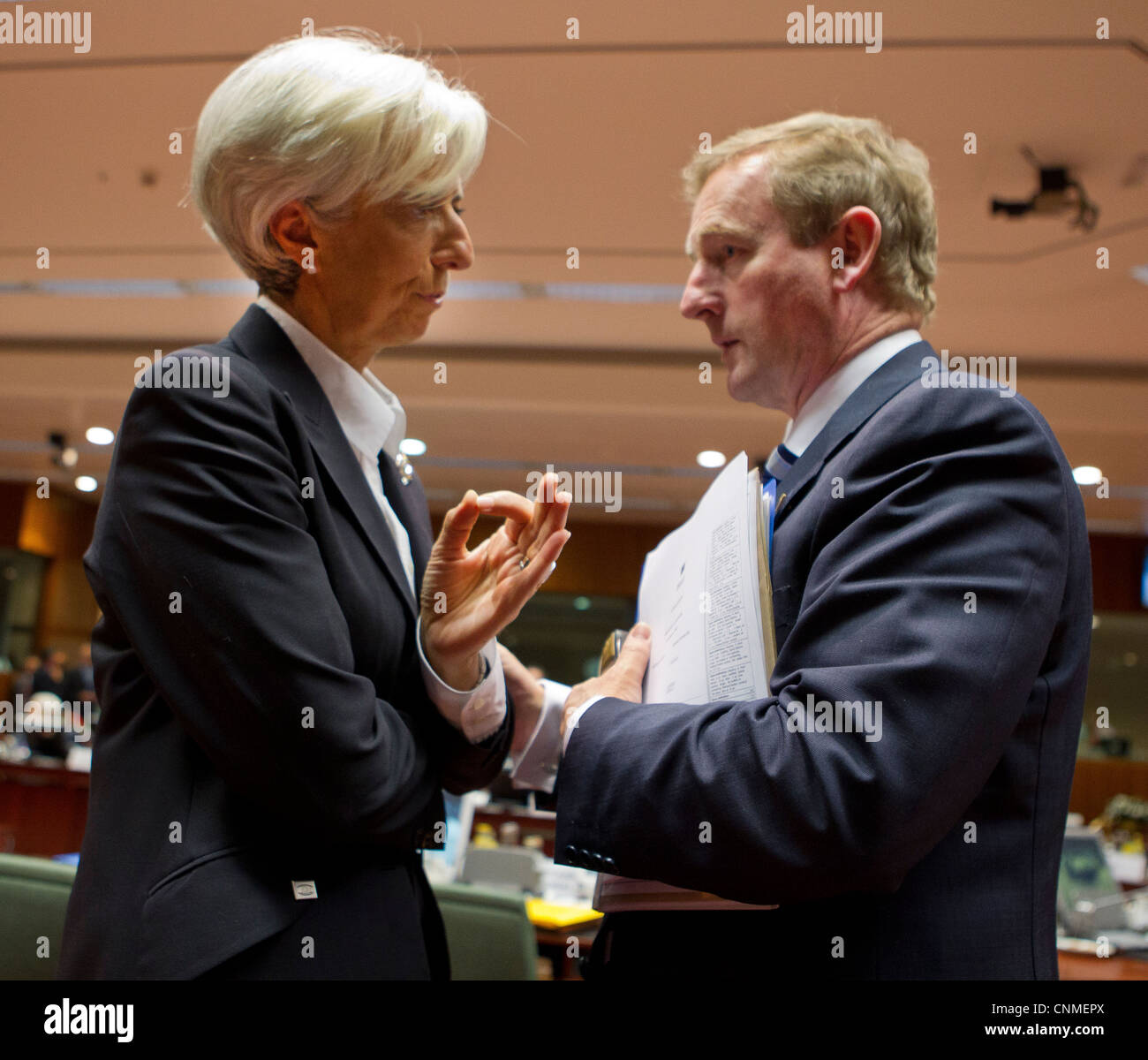 christine lagarde enda kenny european eu managing director IMF ...