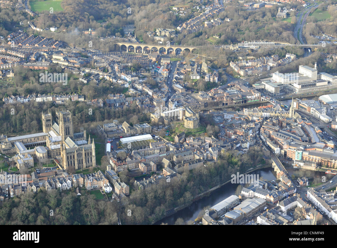 Durham cathedral aerial view hi-res stock photography and images - Alamy