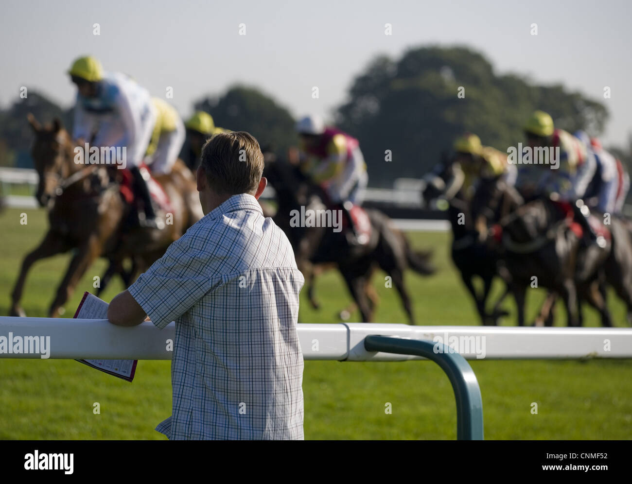 Watching horse race hi-res stock photography and images - Alamy