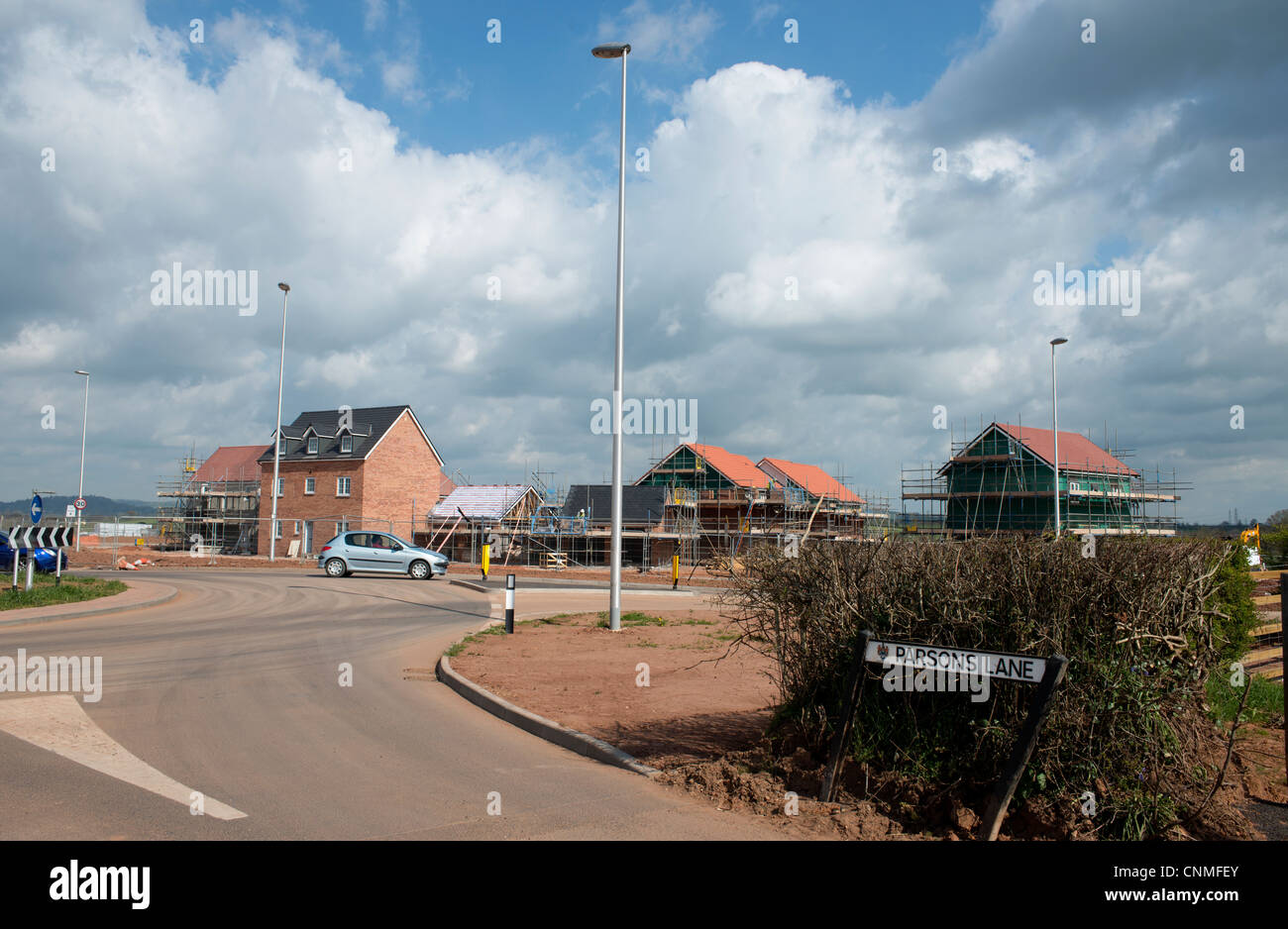 The construction of new homes at Cranbrook, the new community ...
