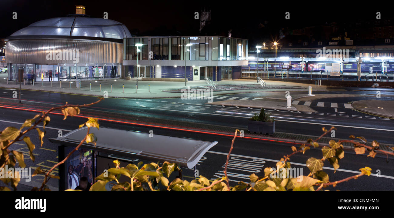 Civic center behind train station hi-res stock photography and images ...