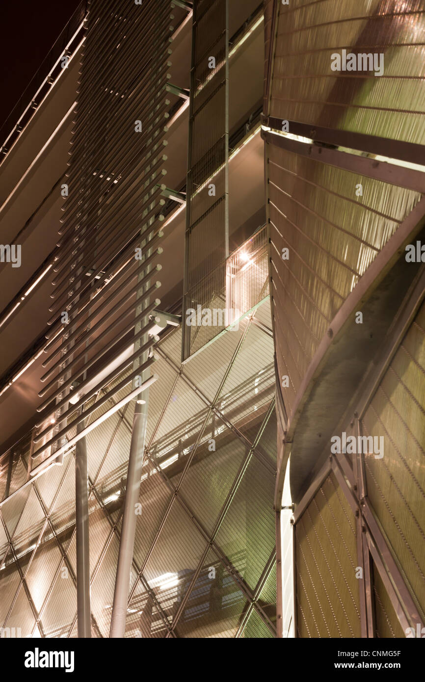 Kingsway city center car park at night Stock Photo - Alamy