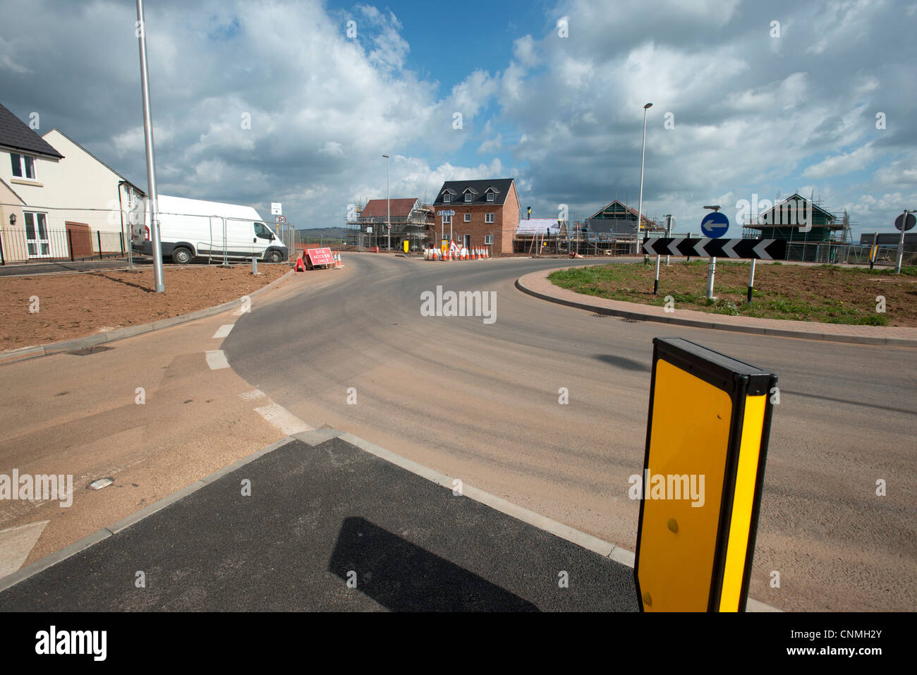 The construction of new homes at Cranbrook, the new community ...