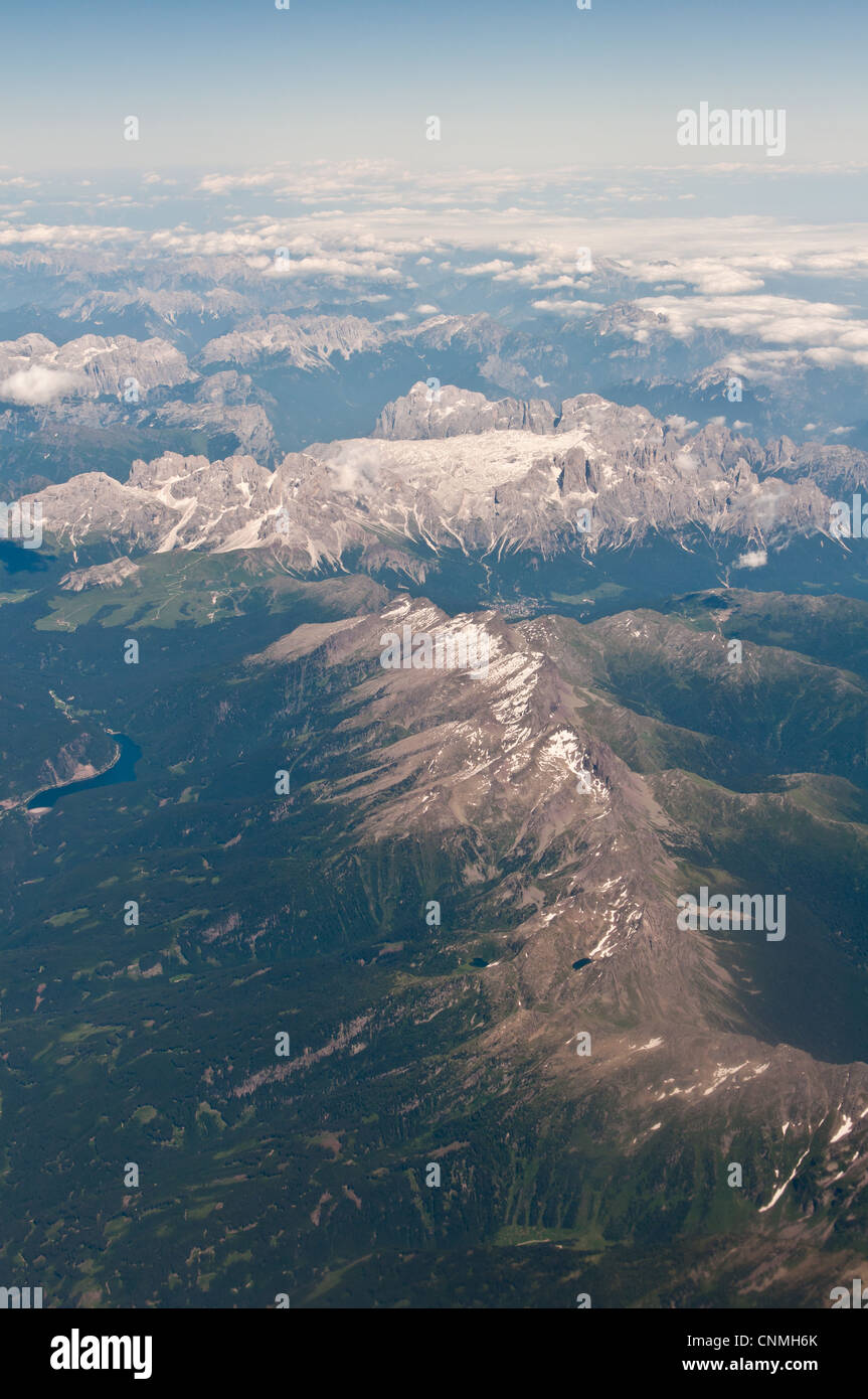 The Alps viewed from the sky Stock Photo - Alamy