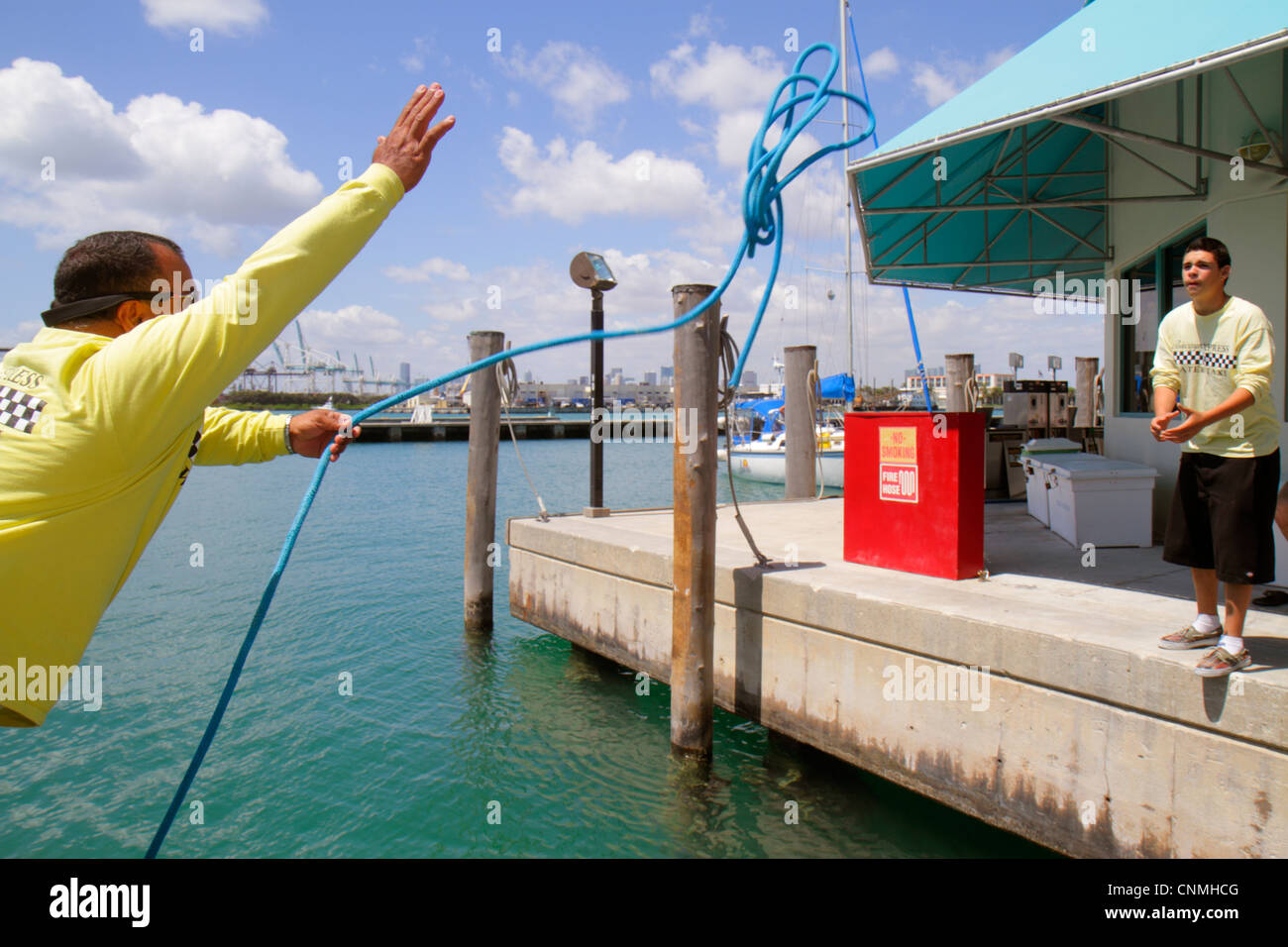 Miami Beach Florida,Biscayne Bay water,Miami Beach,Marina,Hispanic ...