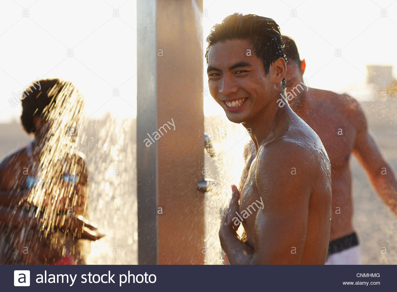 Showering Young Man Stock Photos & Showering Young Man Stock Images - Alamy