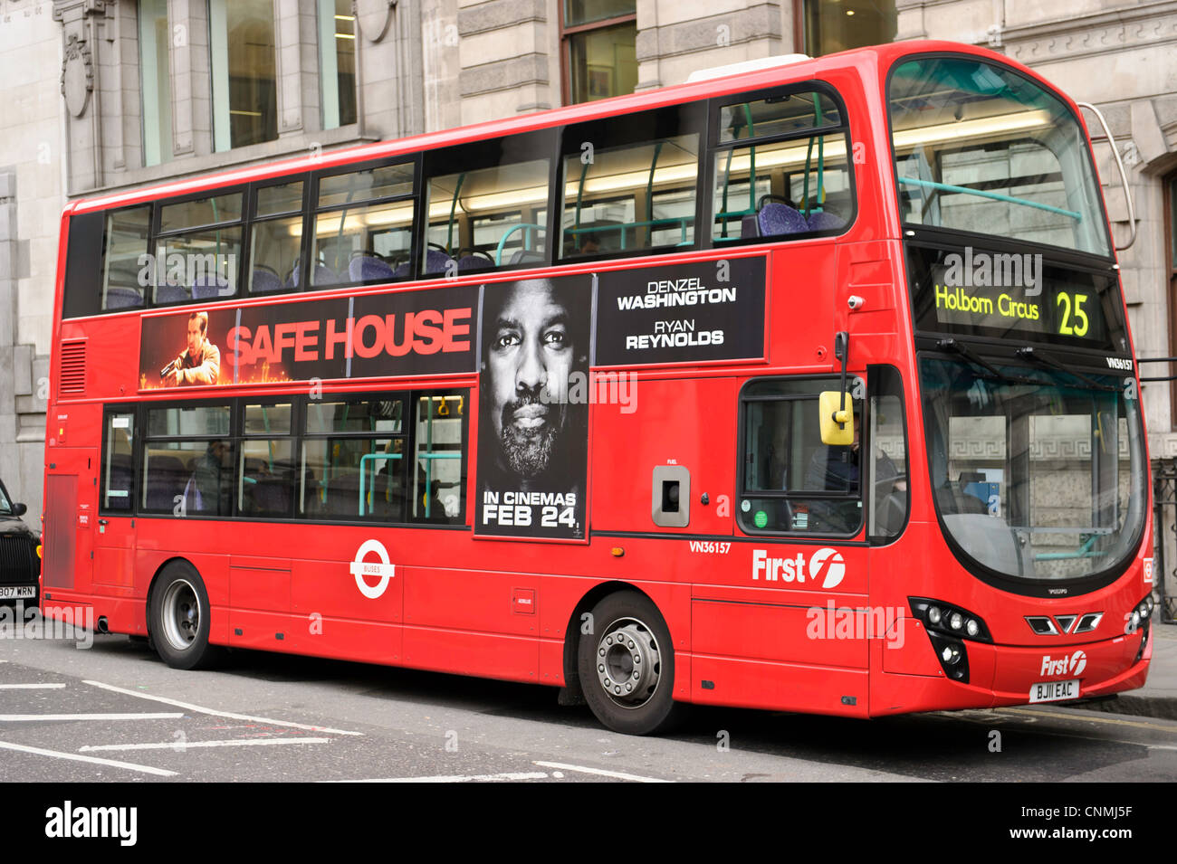 A Red London bus Stock Photo - Alamy