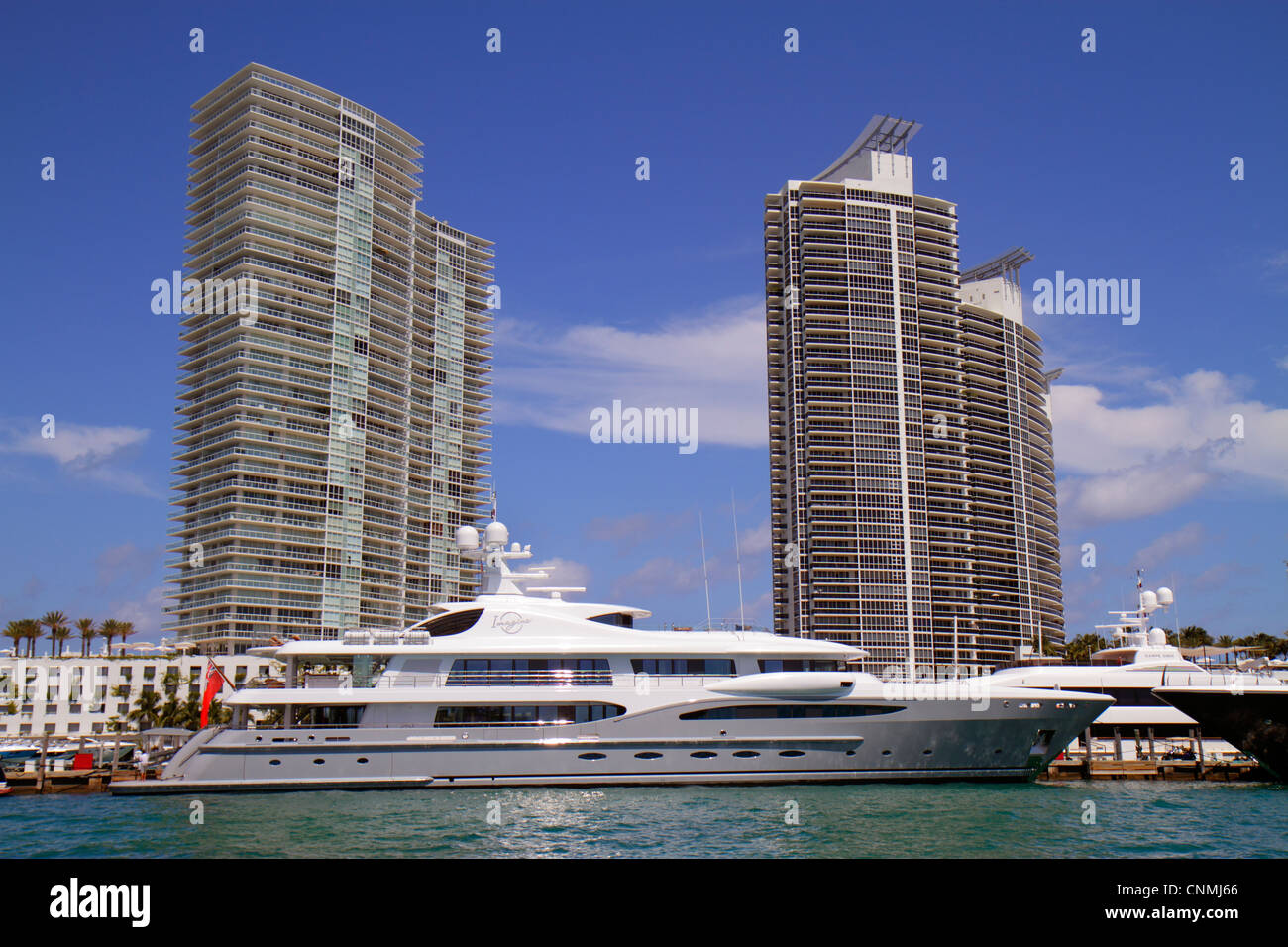 Miami Beach Florida,Biscayne Bay,Miami Beach,Marina,high rise ...