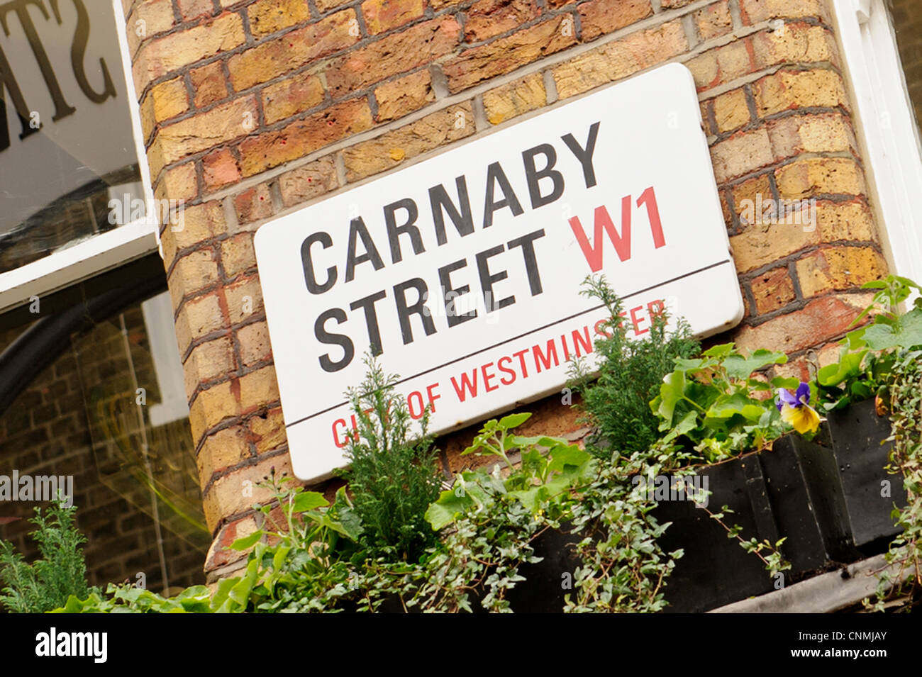 Carnaby Street road sign, London, England Stock Photo - Alamy