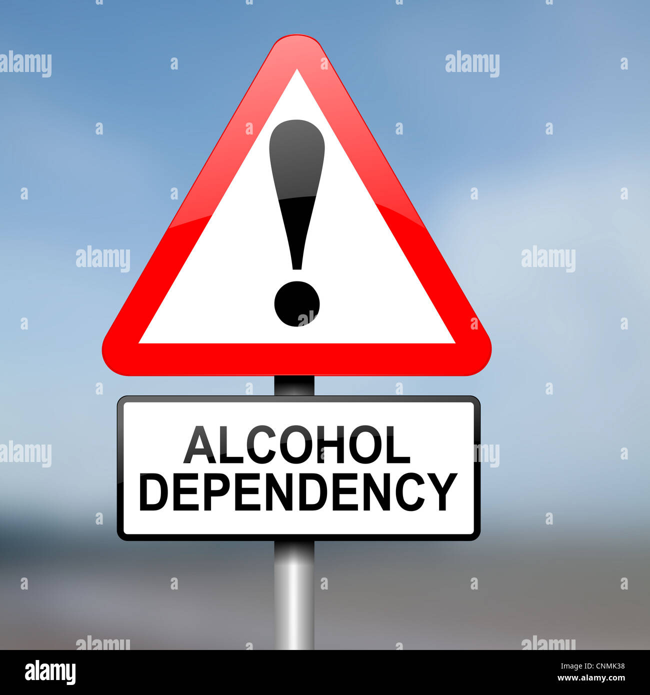 Alcohol dependency concept Stock Photo - Alamy