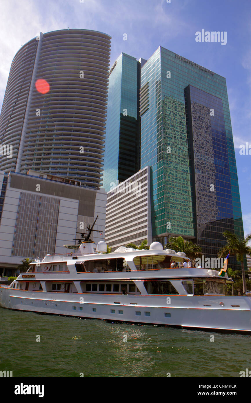 Miami Florida Miami River Riverwalk High Resolution Stock Photography ...