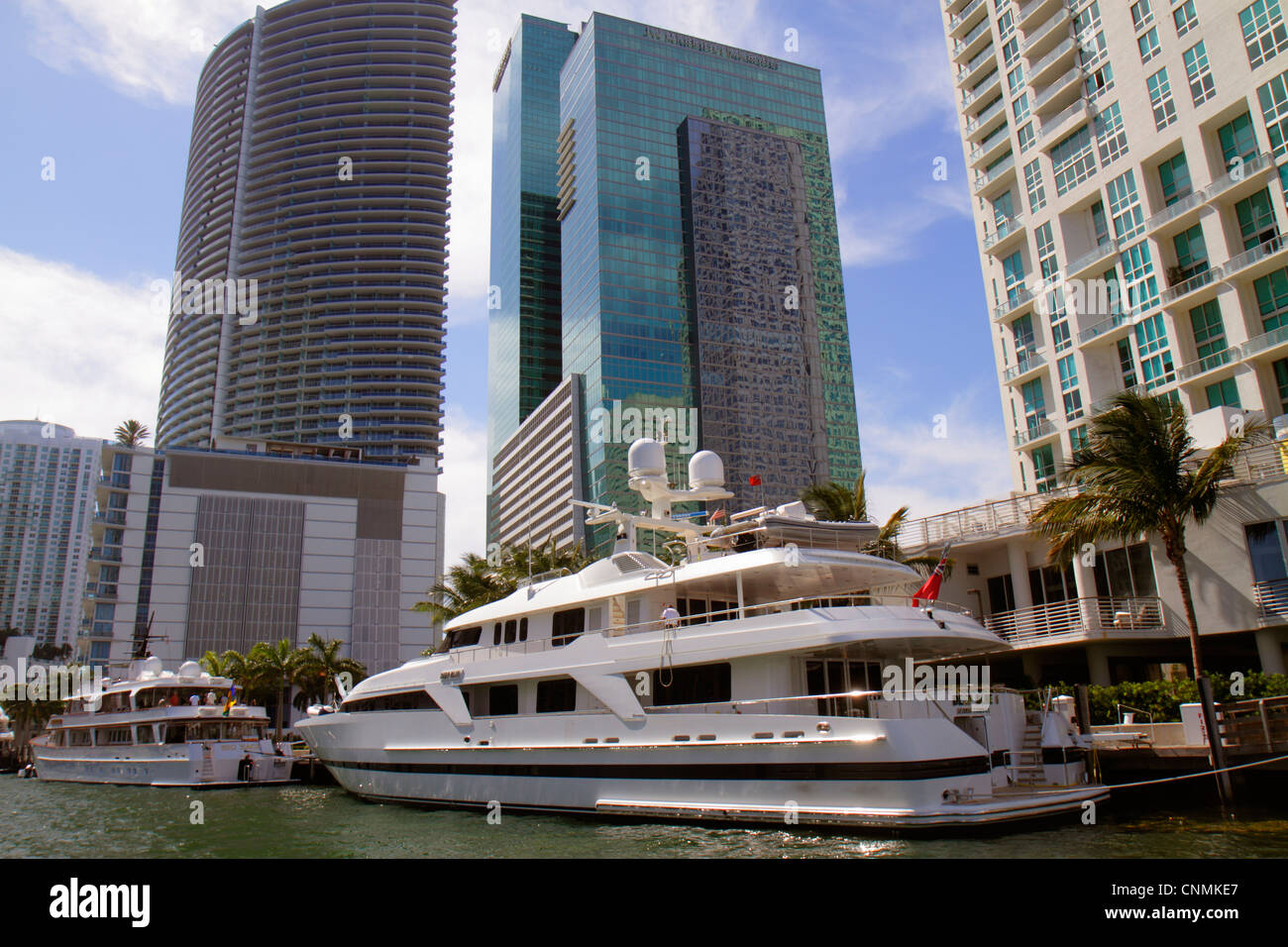 Miami Florida Miami River Riverwalk High Resolution Stock Photography ...