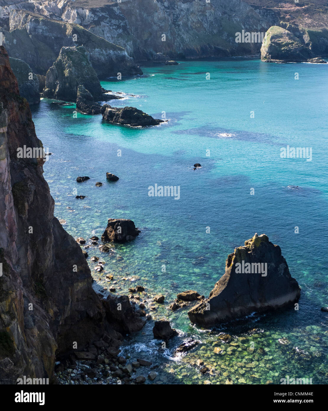 Cornish Coastal scene North Cornwall Coast Hanover Cove near St. Agnes ...