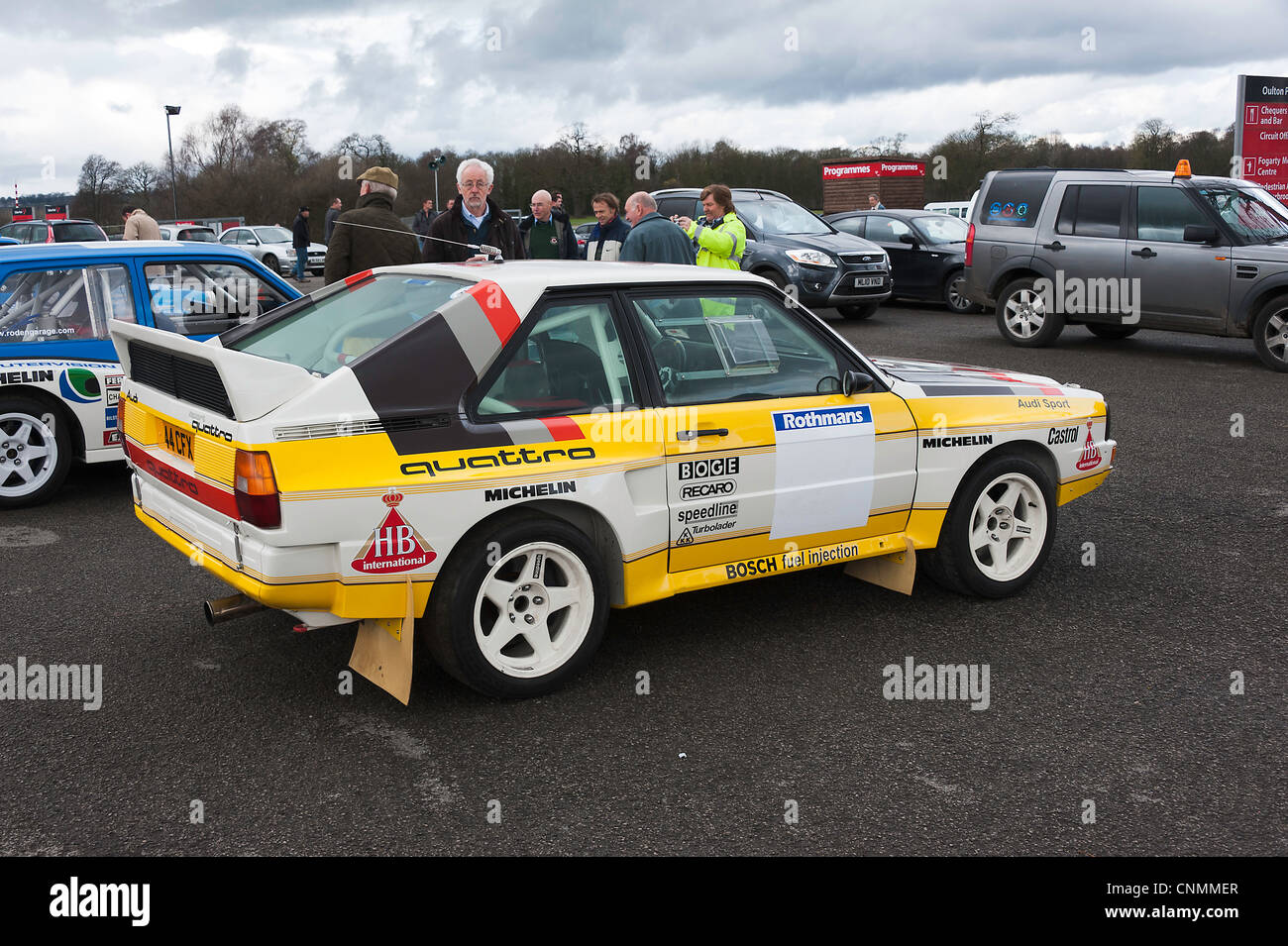 Audi Quattro Rally Car in the Paddock at Oulton Park Motor Racing ...
