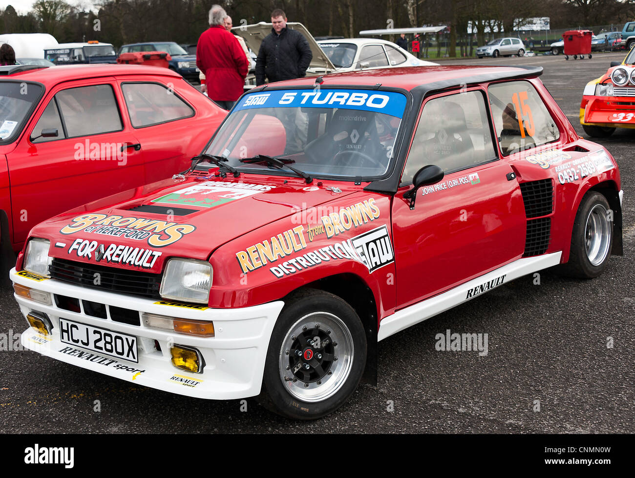 Renault 5 Turbo Rally Car in the Paddock at Oulton Park Motor Racing ...