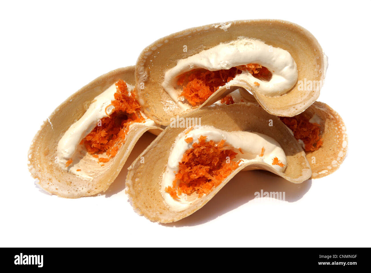 Thai dessert , Khanom Buang , (Thai Crispy Pancakes Stock Photo - Alamy