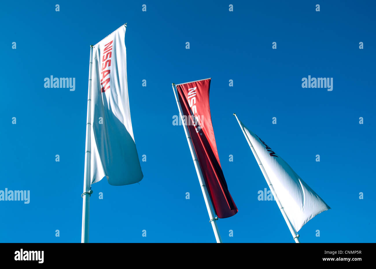 Nissan Car dealership logo Stock Photo - Alamy
