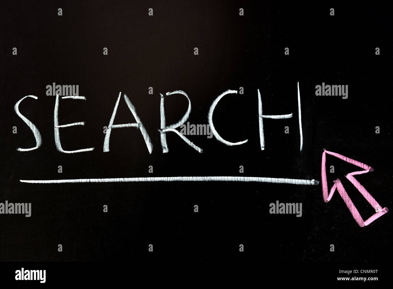 Chalk drawing - Search concept Stock Photo - Alamy