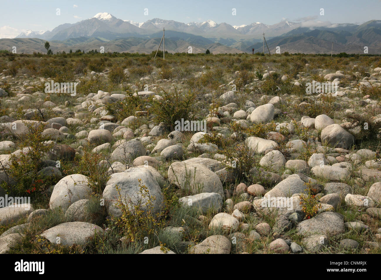 Terskey Ala-Too mountain range in Central Tian Shan, Kyrgyzstan Stock ...