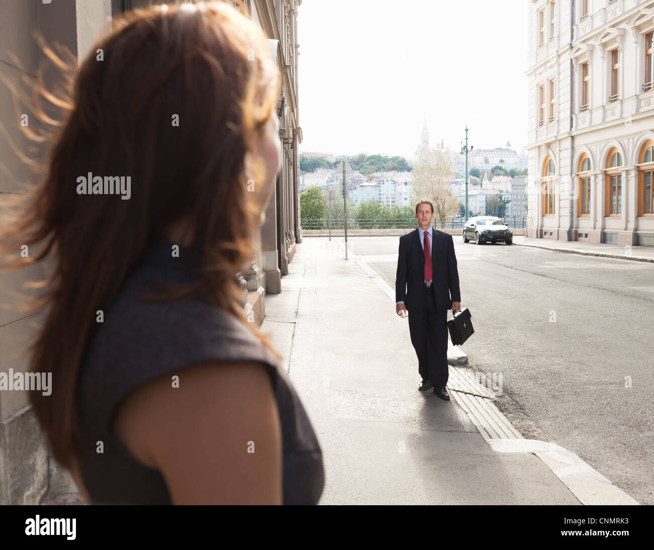 Man arriving meeting people hi-res stock photography and images - Alamy