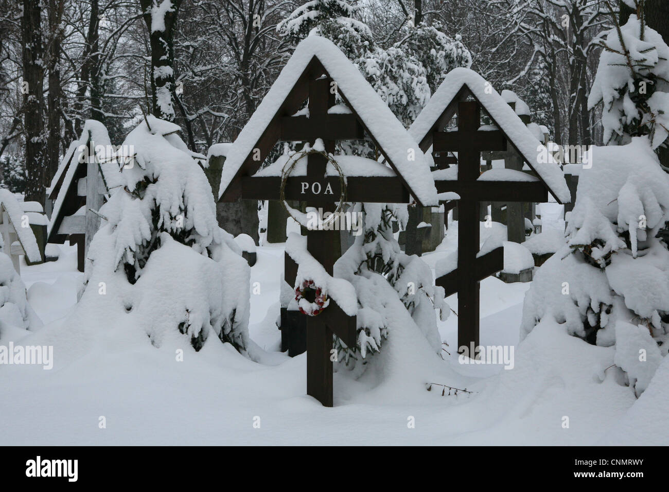 Cenotaph to the soldiers of the Vlasov army at the Olsany Cemetery in ...