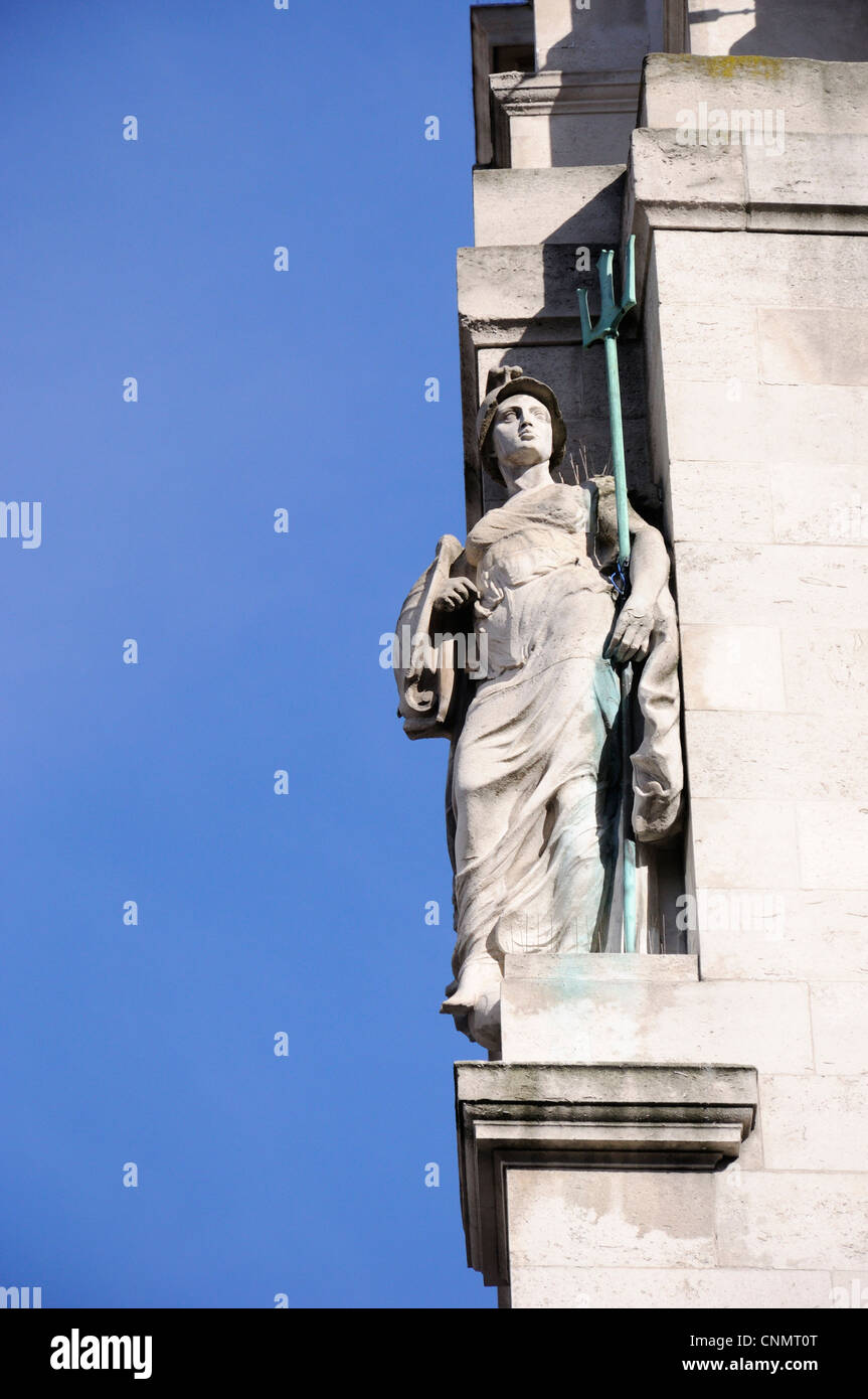 Britannia statue on exterior britannia hi-res stock photography and images - Alamy