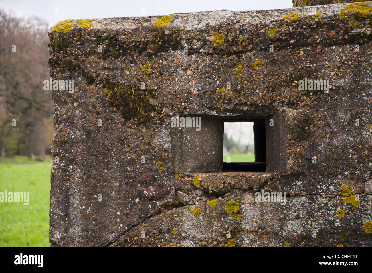 Pillbox in field Stock Photo - Alamy