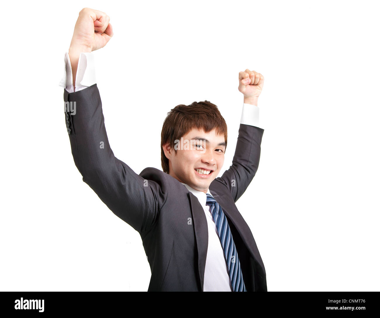 Successful young businessman isolated on white Stock Photo - Alamy
