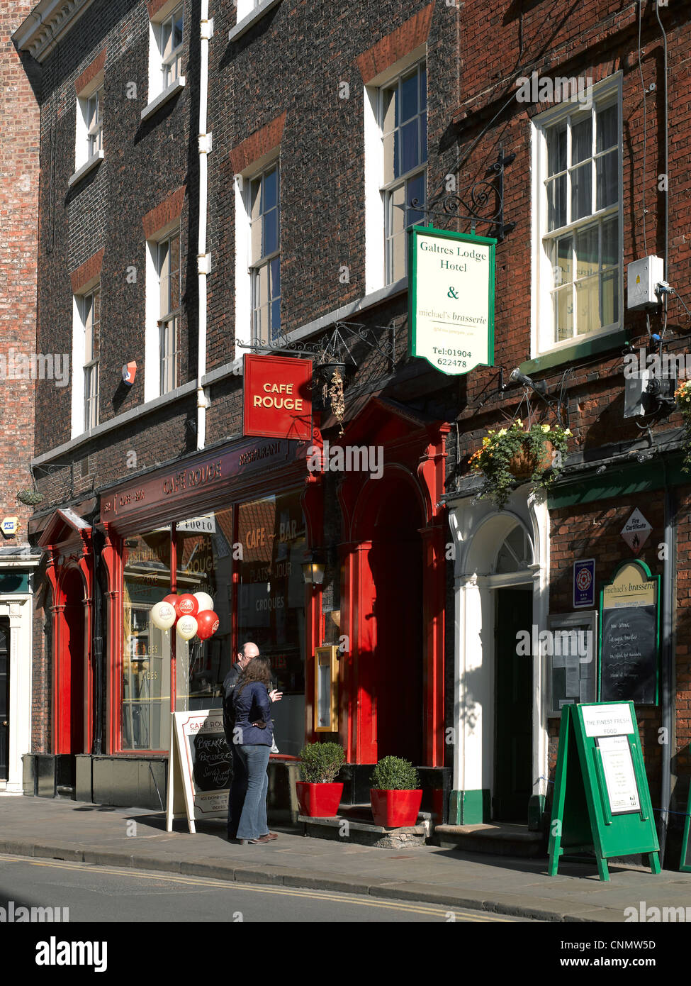 Cafe Rouge exterior Petergate York North Yorkshire England UK United ...