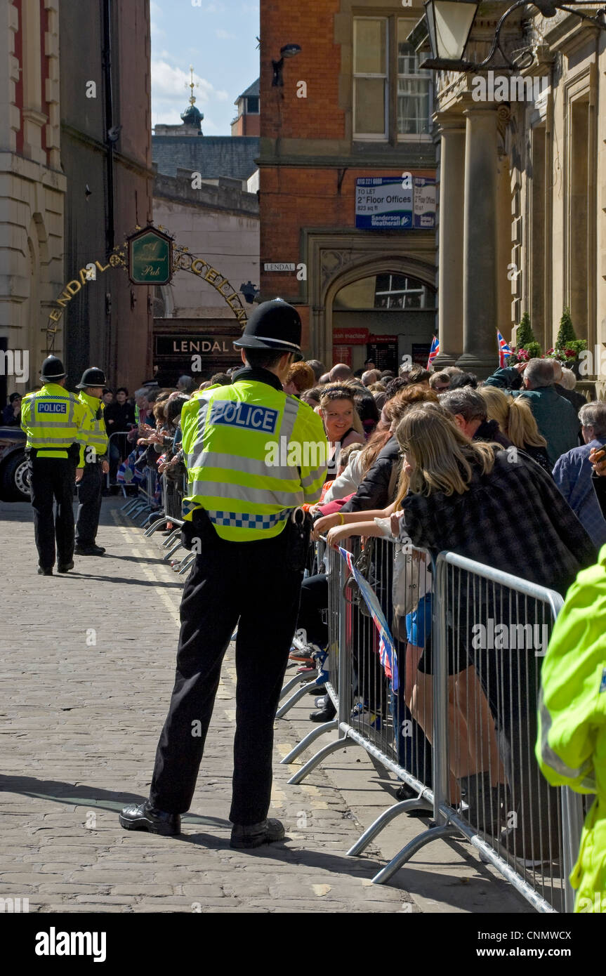 Police officer officer working on duty York North Yorkshire England UK ...