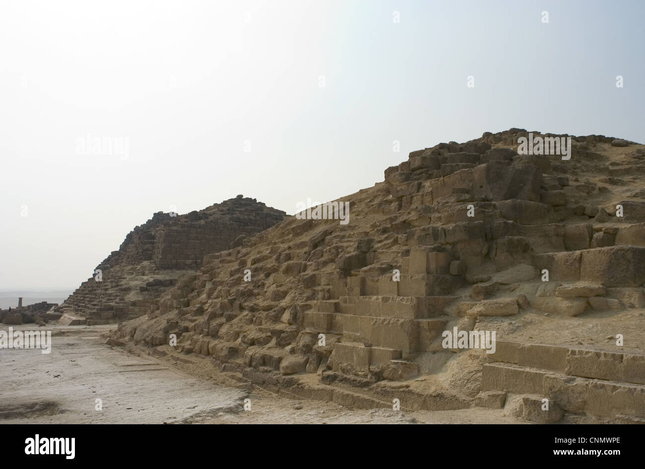 Egypt. Satellite pyramids of the Great Pyramid of Khufu known as The ...