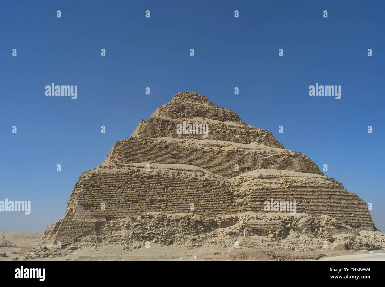 Egypt. Saqqara necropolis. The Pyramid of Djoser (Zoser) or step ...