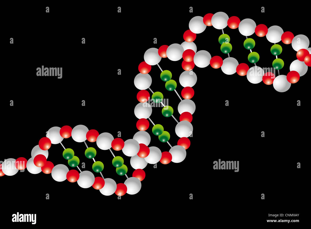 DNA Strand isolated on black Stock Photo - Alamy