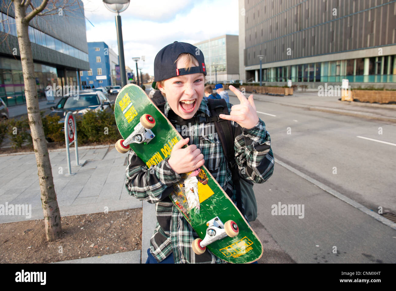 Young urban boy in Copenhagen Denmark Stock Photo - Alamy