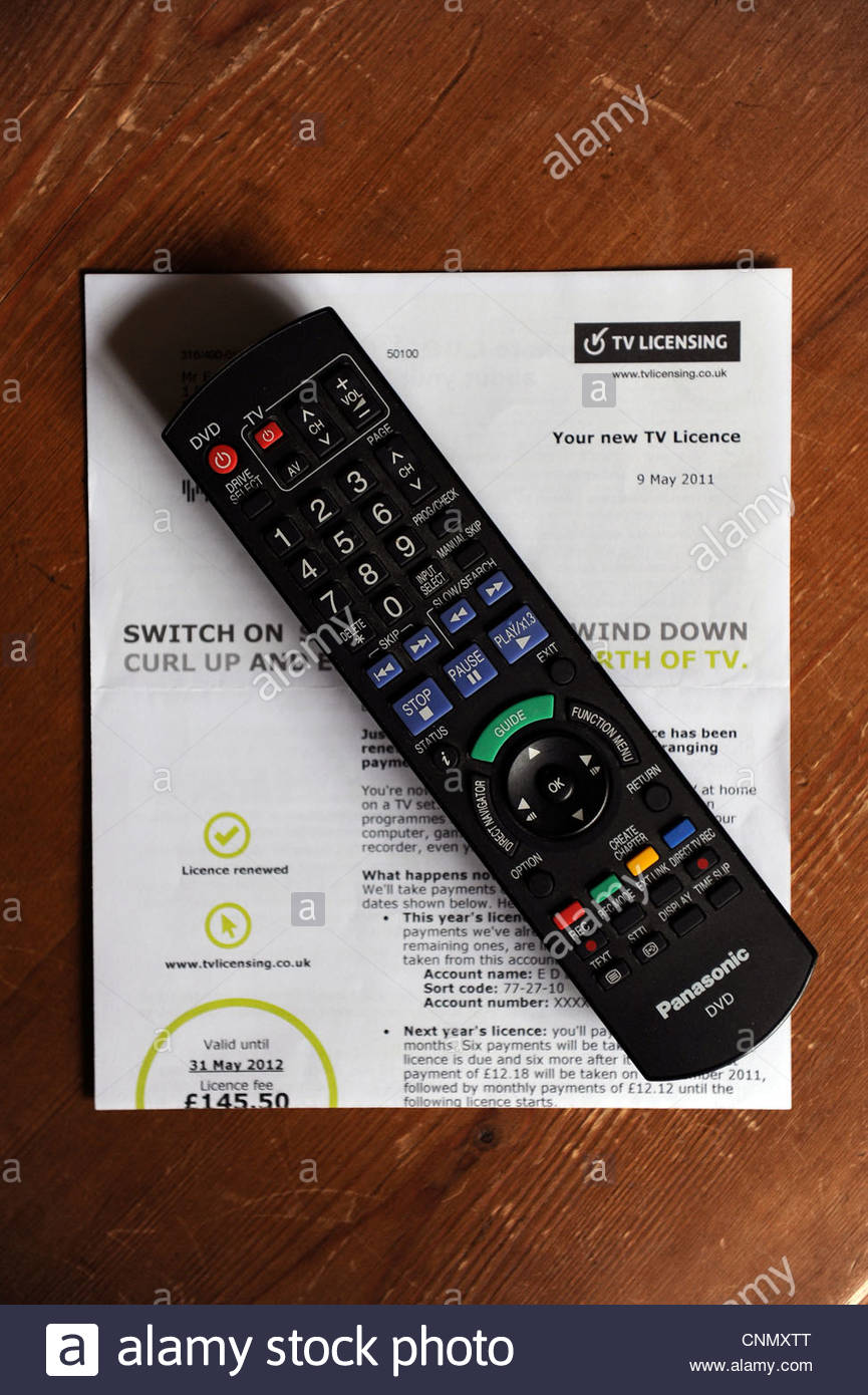 Tv Licence Stock Photos & Tv Licence Stock Images - Alamy