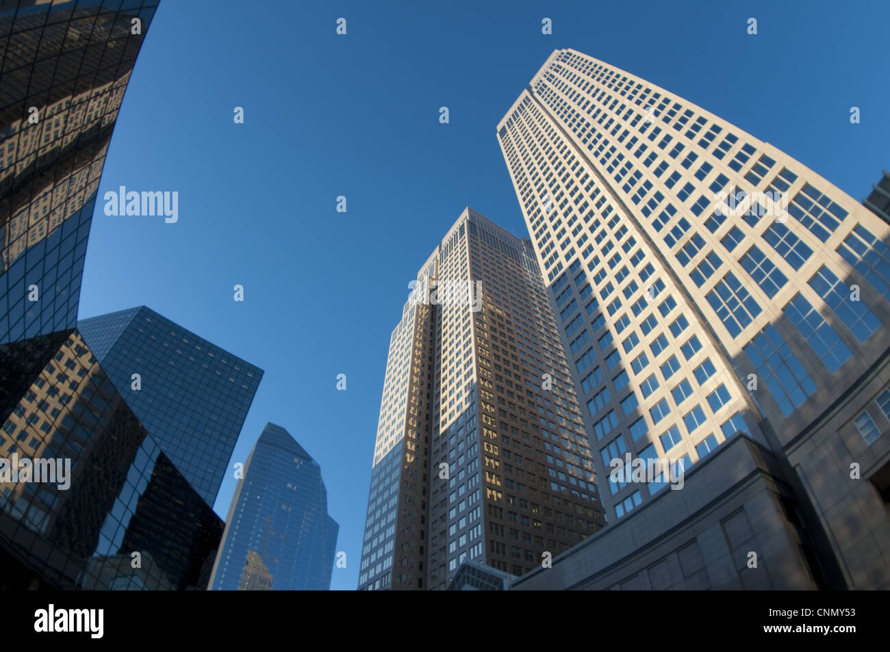 View of city skyscrapers, Bankers Hall, Calgary, Alberta, Canada Stock ...