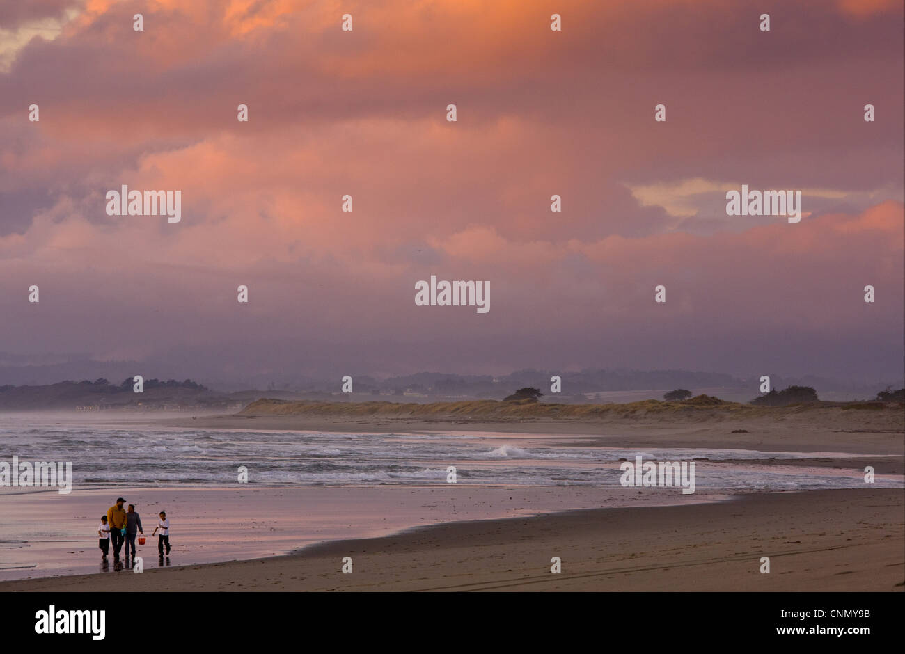 Family beach combing hi-res stock photography and images - Alamy