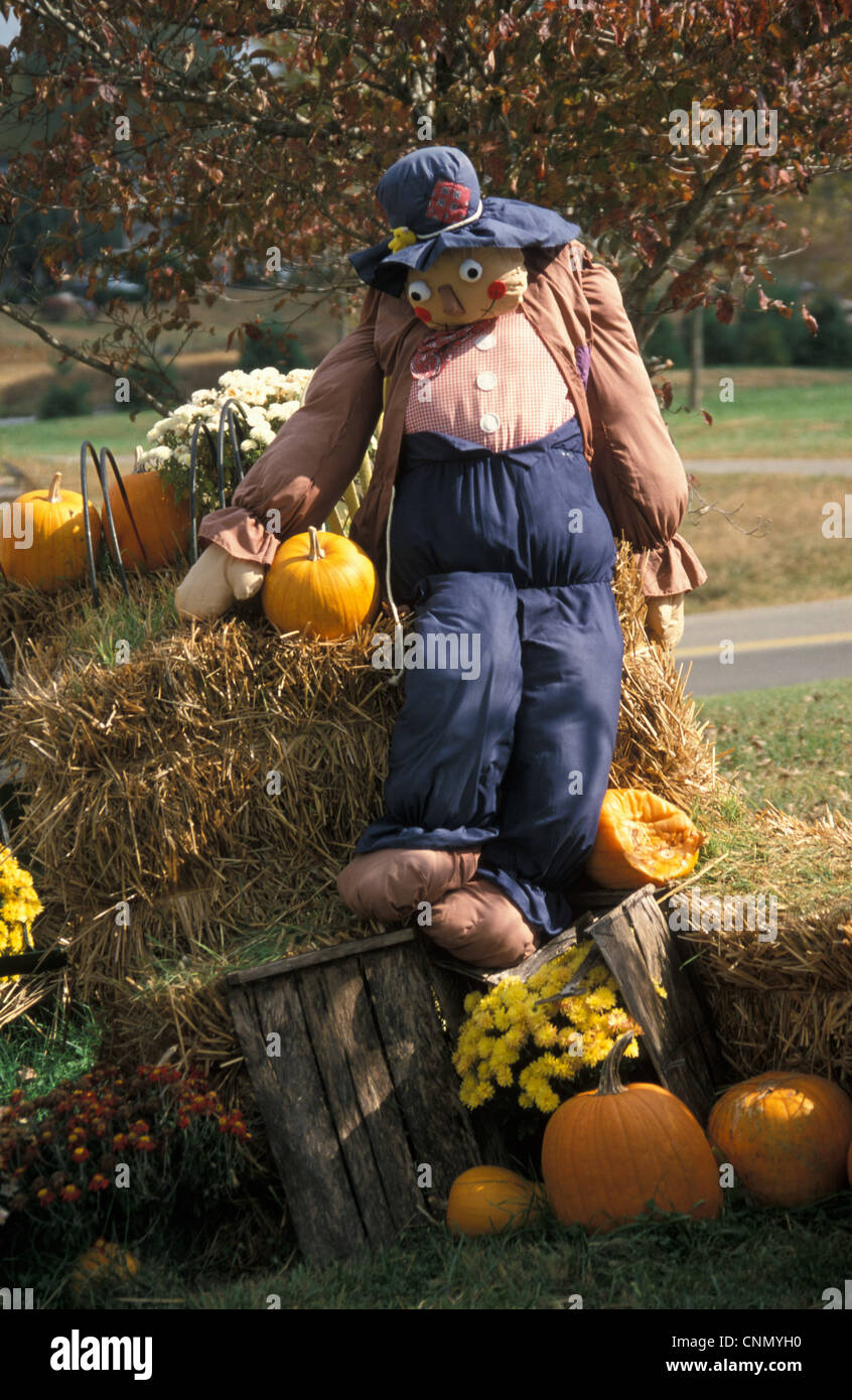 Tennessee Halloween decorations - Townsend, Tennessee, USA Stock Photo ...