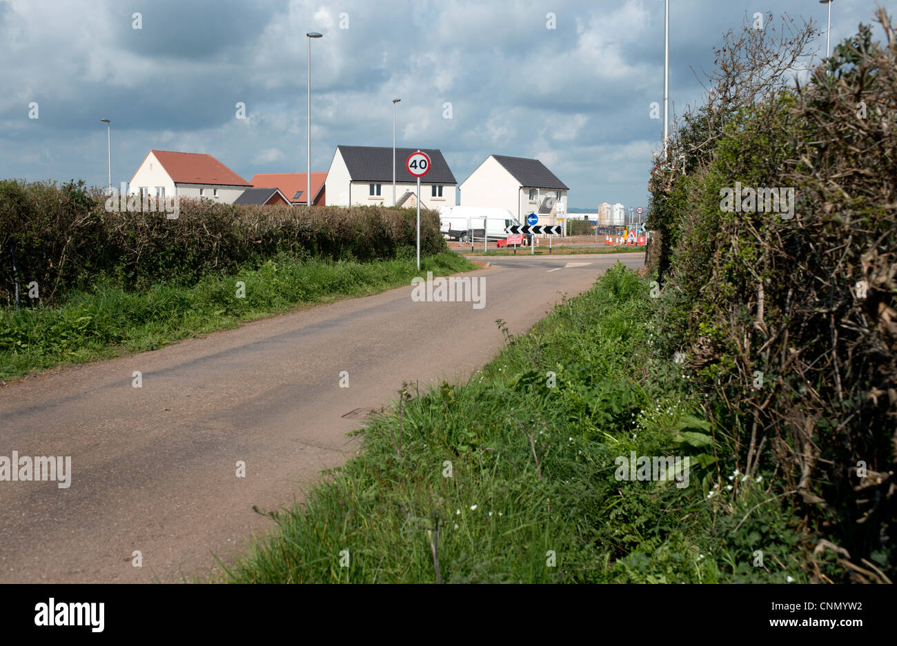 The construction of new homes at Cranbrook, the new community ...