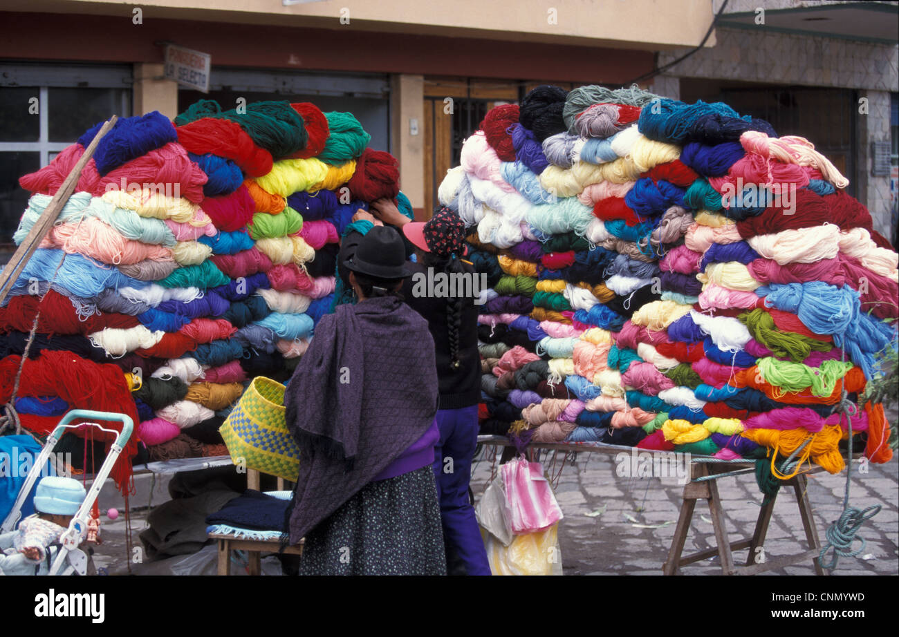 Ecuador Wool for sale in Cotopaxi Market, Ecuador, S.America Stock ...