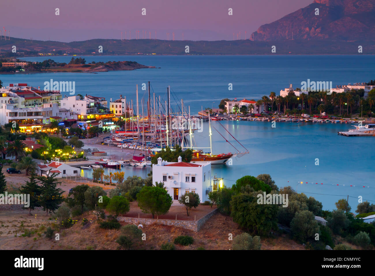 Harbour. Datca city. Datca peninsula, Mugla province, Anatolia, Turkey ...