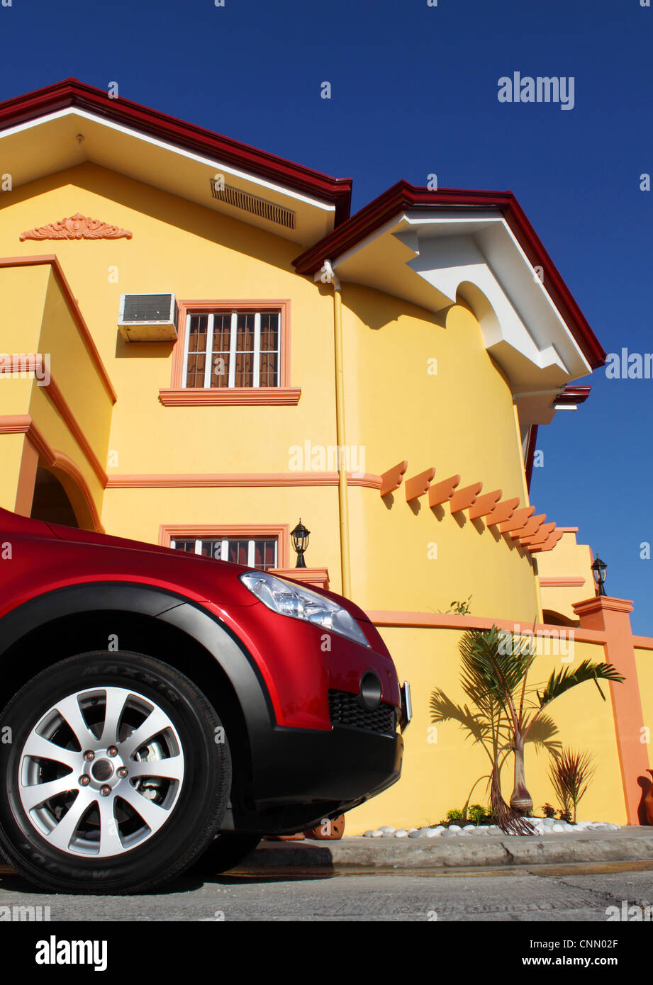 Mansion House With Cars