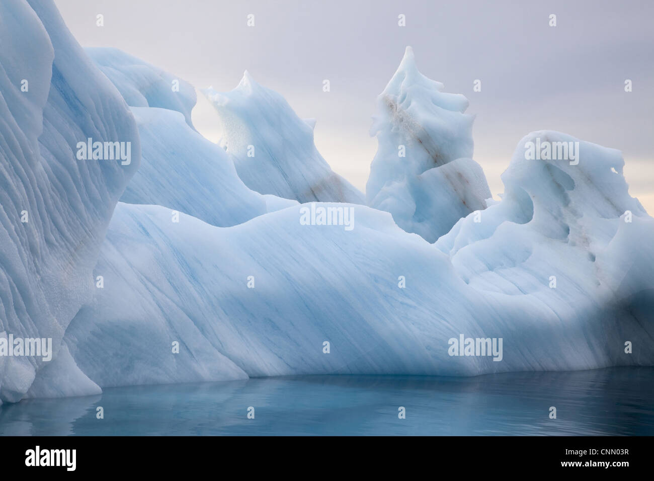Spitsbergen svalbard view icebergs glaciers hi-res stock photography ...