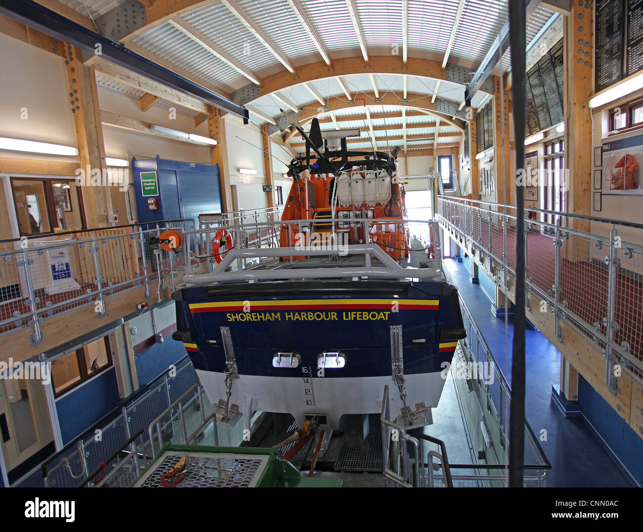 RNLI state of the art Tamar class lifeboat, at Shoreham-by-Sea Stock ...